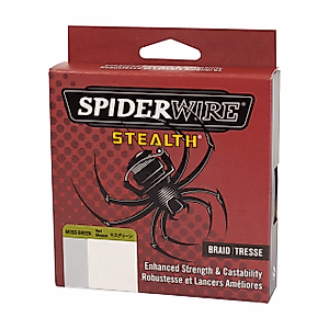 SpiderWire Stealth® Superline, Moss Green, 20lb | 9kg, 200yd | 182m Braided Fishing Line, Suitable for Freshwater and Saltwater Environments