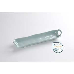 Pampa Bay Shatterproof Melamine Cracker Tray, 14.3 x 3.3 Inch, Food, Freezer, Dishwasher Safe, Aqua