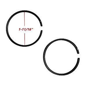 POWER PRODUCTS Piston Ring Set for Harbor Freight Tail Gator 63025 63024 for Chicago Electric Storm 900 Watts 60338 66619 69381 2HP 63cc 64cc Gas Engine Generator