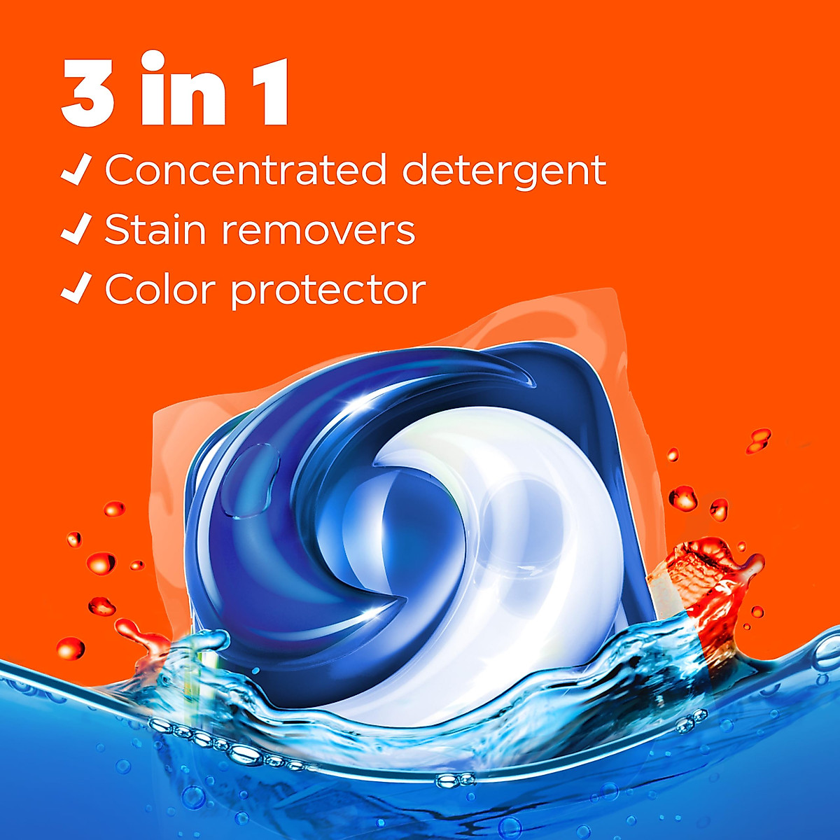 Tide PODS Liquid Laundry Detergent Soap Pacs, Original Scent, HE Compatible, 42 Count, Powerful 3-in-1 Clean in one Step, Tide PODS Laundry Detergent