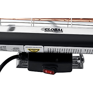 Global Industrial Infrared Patio Heater, Wall/Ceiling Mount, 1500W, 120V