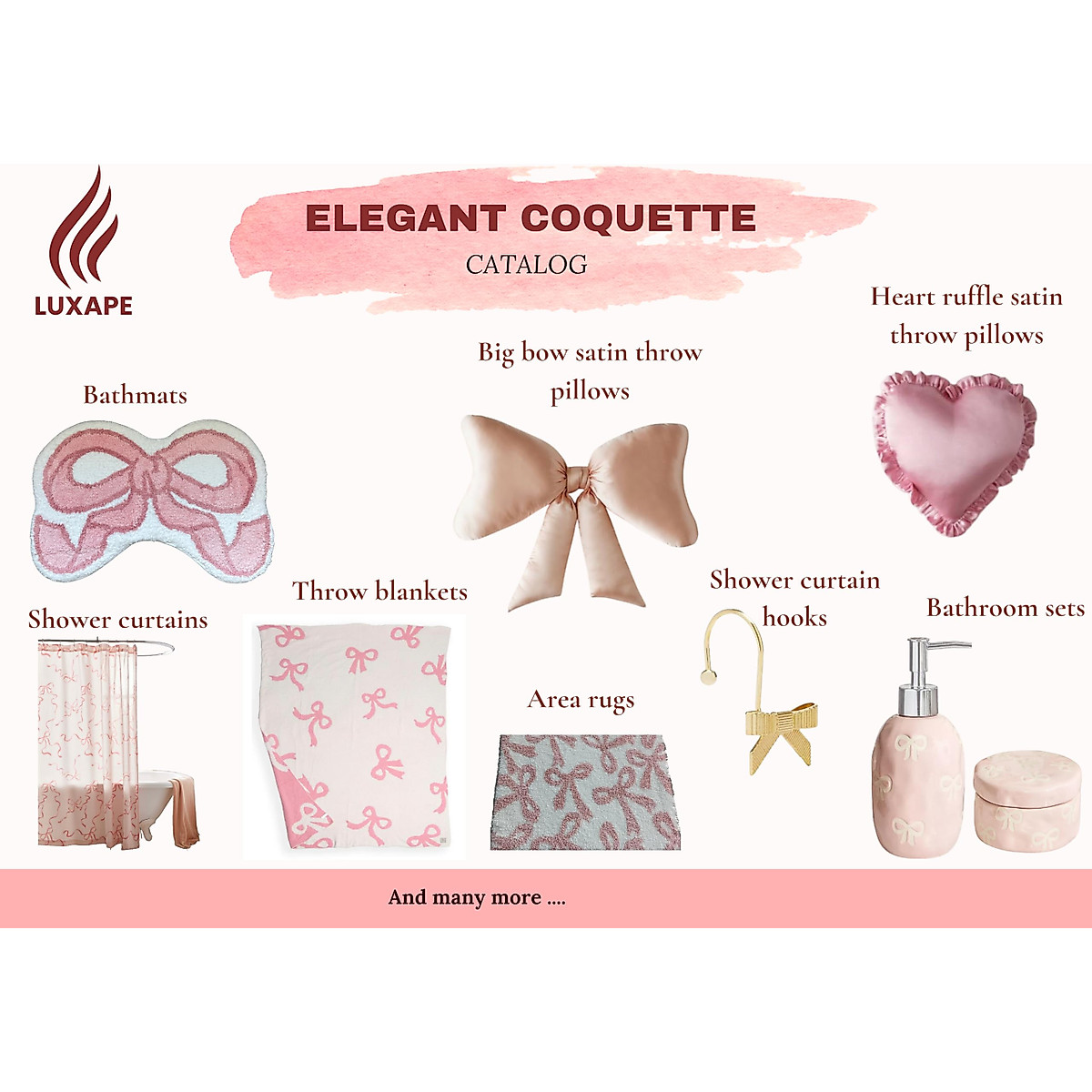 Luxape Bow Rug - Bow Shaped Rug - Handmade & Premium- 30in (75cm) - Uno Reverse Rug - Designer Rugs - Aesthetic Room Decor - Cute Room Decor Coquette bathmat Rug