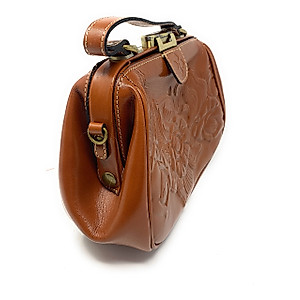 PATRICIA NASH WOMEN'S TOOLED COLLECTION GRACCHI SATCHEL FLORENCE LEATHER HANDBAG PURSE