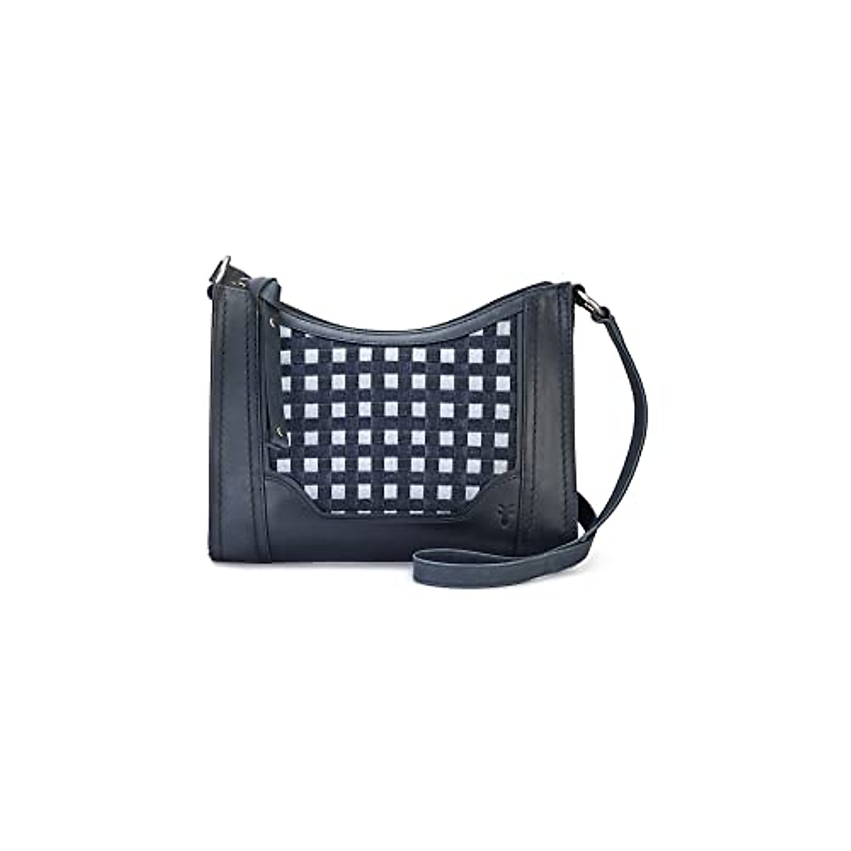 Frye Womens Melissa Denim Zip Crossbody Bag, Navy, One Size US