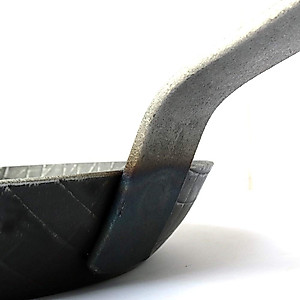 turk Iron Frying Pan (for Roasting) (11.0 inches (28 cm) Deep with Support Grip, Black