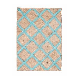 Narayan Rug Natural Jute Hand Braided Diamond Pattern Rug Bohemian Rug Decor Rug Handwoven Rug Custom Rug Decorative Rug