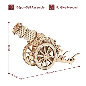 ROKR 3D Wooden Puzzles for Adults-Catapult Kit-Model Toys DIY Craft Kits Brain Teaser Gift for Kids Adults