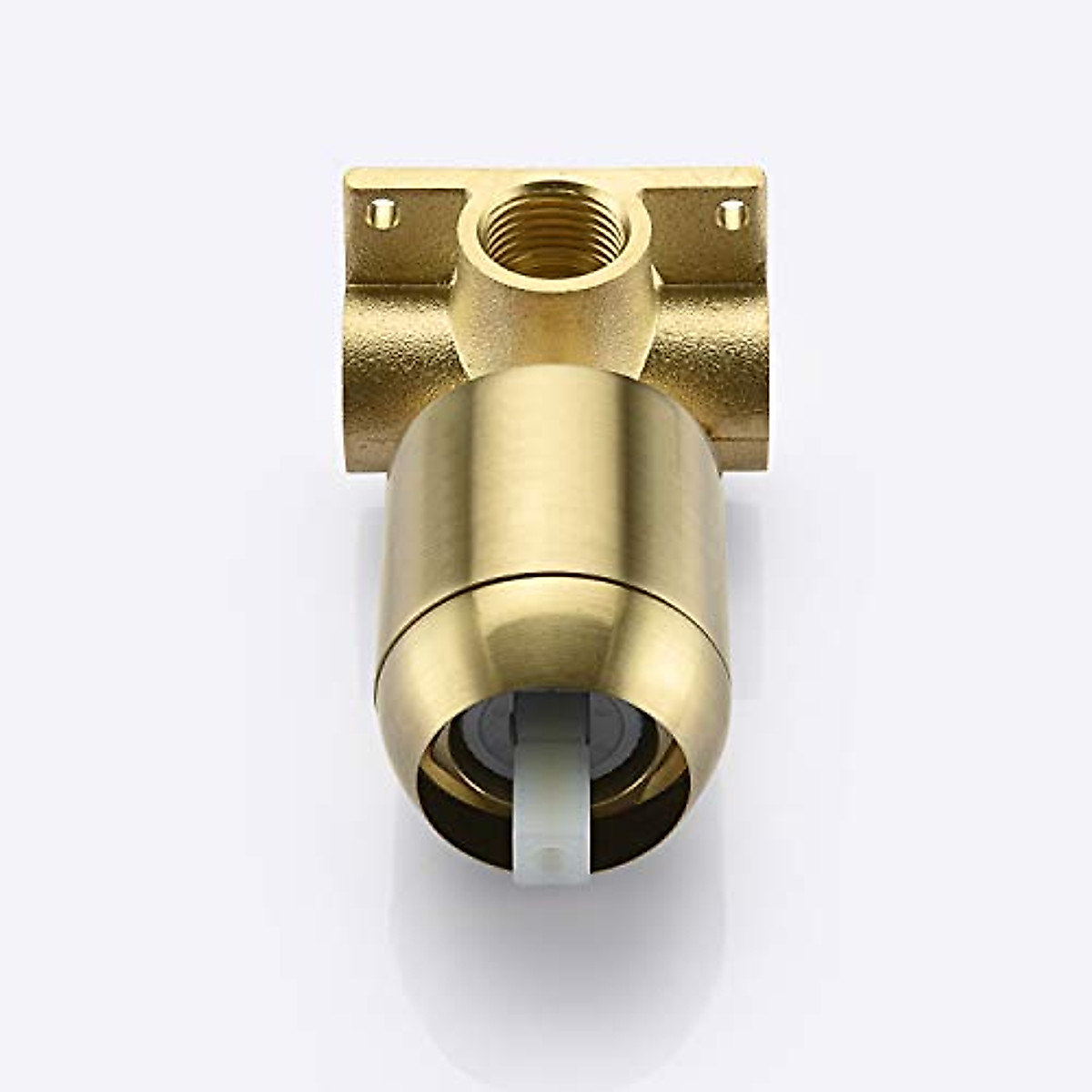 sumerain Brushed Gold Shower Faucet Set with 8 Inches Stainless Steel Rain Shower Head, Solid Brass Rough In Valve
