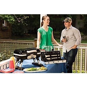 Cuisinart CGG-180TB Portable Propane, Petit Gourmet Tabletop Gas Grill, Black