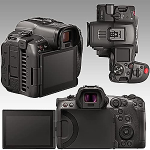 Ultimaxx Essential Canon R5 C Mirrorless Cinema Camera Bundle (Body Only) - Includes: 128GB Ultra Memory Card, Replacement Battery, LED Light Kit w/Bracket, Tabletop Tripod, & More (20pc Bundle)