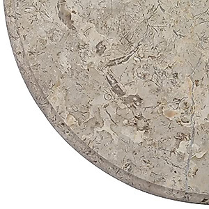 YUHI-HQYD Table Top,Dining Table,Round Table Top,for Kitchen,Dinner Room, Gray 19.7"x1" Marble