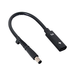 JSER Type C USB-C Female Input to DC Power PD Charge Cable fit for Laptop 18-20V (7.4x5.0mm)…