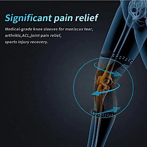 OTCPP Volleyball Knee Pads,Knee Pads with Patella Gel Pad and Strap Fixation，Knee Support Bandage,Black (Small)