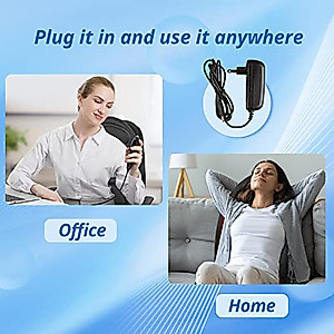 Mynt Heated Vibrating Seat Cushion with Fast Heating, 48 Massages Custom Setting, Overheating Protection, 8 Vibration Nodes, 2 Large Heating Area to Relieve Back Neck Pain for Home Office Chair Use