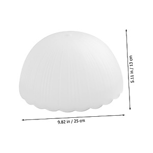 KONTONTY Stylish Lamp Cover for Modern Homes Frosted Glass Shade for Table and Ceiling Lamps Elegant Replacement for Damaged Lampshades