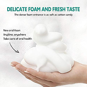 2Pcs Toothpaste Cleansing Foam, 60ml Teeth Whitening Mouse Toothpaste, Baking Soda Toothpaste, Intensive Deeply Stain Removal, Travel Friendly, Easy to Use, 360° Oral Care, Ultra-fine Mousse Foam