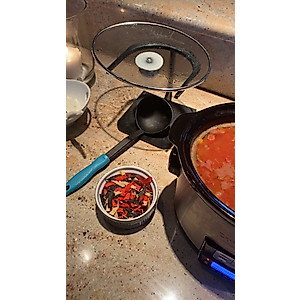 Hot Top Holder for Hot Pan Lids - No Burning of Hands - No Mess - No Condensation - Stone Black