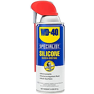 WD-40 Specialist Silicone Lubricant with SMART STRAW SPRAYS 2 WAYS, 11 OZ