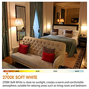 E ENERGETIC LIGHTING 4 Pack 150 Watt LED Light Bulb, Super Bright A21 Soft White 2700K, Non-Dimmable, 2300LM LED Bulb, High Lumen Light Bulbs, E26 Base, UL Listed