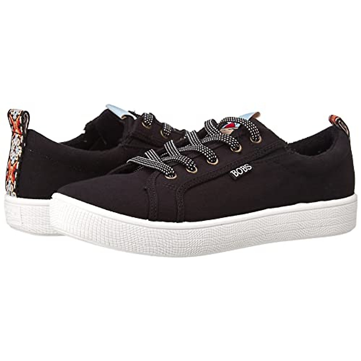 Skechers Women's Bob's B Extra Cute Style 113323 Black Canvas Fashion Sneaker