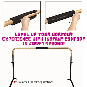 Artan Balance Ballet Barre Foam Detachable Protector Slider pad Cushion with Zipper for Home or Studio Comfort and Protection for Stretch, Pilates, Dance Class or Active Workouts