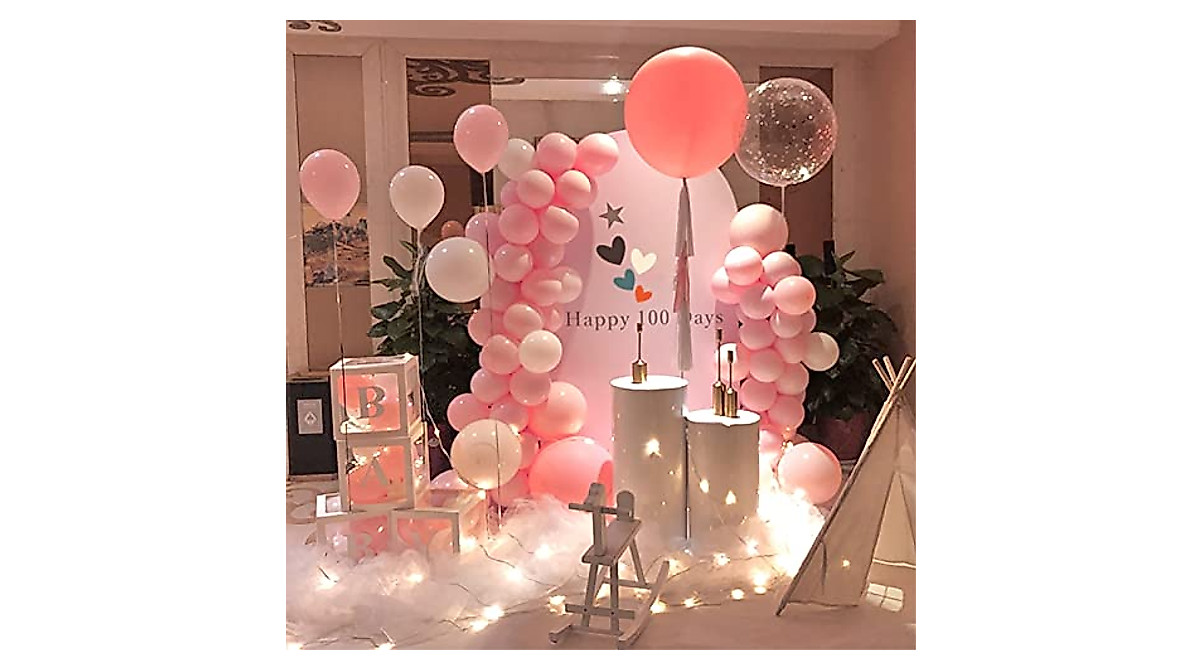 Pastel Pink Balloons - 100 pcs of 10 Inch Fun!