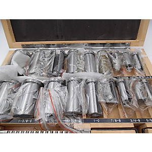 Keyway Broach Sets 30Pcs HSS Inch Industrial Tools for Lathe, B -1/8", B - 3/16", C - 1/4", C - 3/8", C - 5/16" Teeth Keyway Size