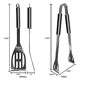 Siskiyou Sports NCAA Ohio State Buckeyes Unisex 2 pc BBQ Set and Bottle Opener, Team Colors, One Size