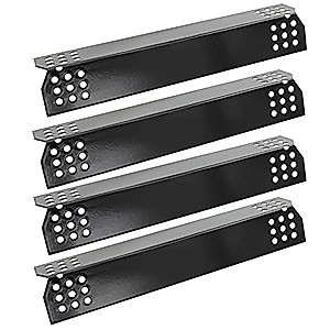 Hongso PPG371 (4-Pack) Porcelain Steel Heat Plate, Heat Shield, Heat Tent, Burner Cover, Vaporizor Bar Replacement for Grill Master 720-0697, 720-0737, Nexgrill 720-0830H, 720-0783E Gas Grill Models