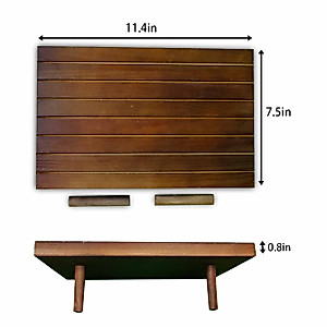 LUBANHAND Wooden Portable Earring Display Stand Greeting card Business Card display Stand Earring card holder display stand for vendors Earring Cardboard for Selling