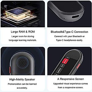 youdao Electronic Language Translator Device Dictionary Pen 2 Portable Scanning Translator for Language Learners Scanning Reading Pen (English Interface)(Need to be Charged to 100% at First use)