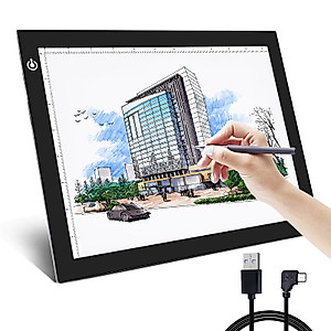 NXENTC A4 Tracing Light Pad, Ultra-Thin Tracing Light Box USB Power Artcraft Tracing Light Table for Artists, Drawing, Sketching, Animation
