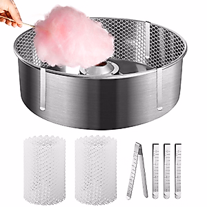 LIANQIAN Sets Cotton Candy Machine Mesh and Clip Stabilizer Kit for Candy Floss Maker Machine