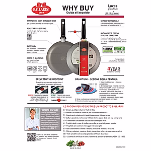 Ballarini 6L51A0,24 Lucca Frying PaN Flat 24 CM