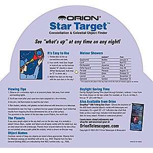 Orion 04110 Star Target Planisphere (Black)