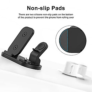Wireless Charging Station for Apple Products, 3 in 1 Wireless Charger Stand for iPhone 8 Above Series, iWatch 8/Ultra/7/6/SE/5/4/3/2/1, Airpods Pro/3/2/1(with 18W Adapter)(Black)