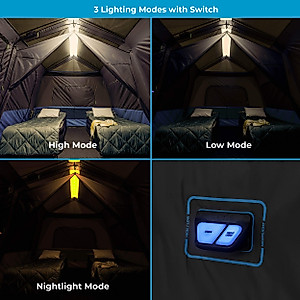Core 10 Person Lighted Instant Cabin Tent & Footprint