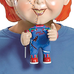 Disguise Chucky Mask, Official Childs Play Mega Mask Chucky Costume Accessory, Child Size Costume Mask with Moving Parts