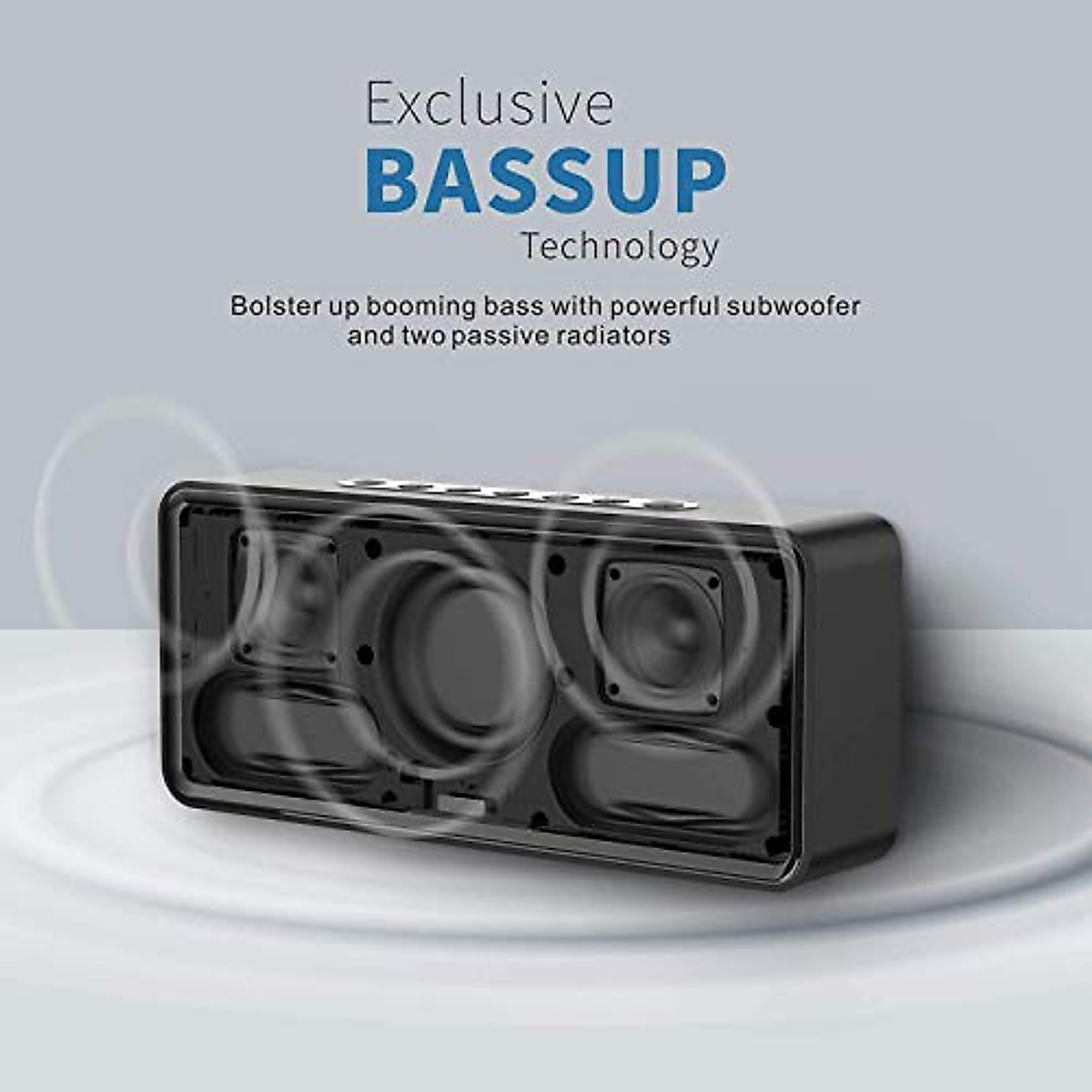 DOSS Bluetooth Speaker, SoundBox XL Home Speaker with Subwoofer, 32W Loud Sound with Booming Bass, DSP Technology, Wireless Stereo Pairing,10H Playtime, Speaker for Home, Indoor, and Office