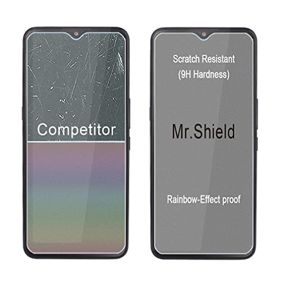 Mr.Shield [3-Pack] Designed For TCL 4X 5G / TCL 20A 5G / TCL 20 A 5G [Tempered Glass] Screen Protector [Japan Glass With 9H Hardness] with Lifetime Replacement