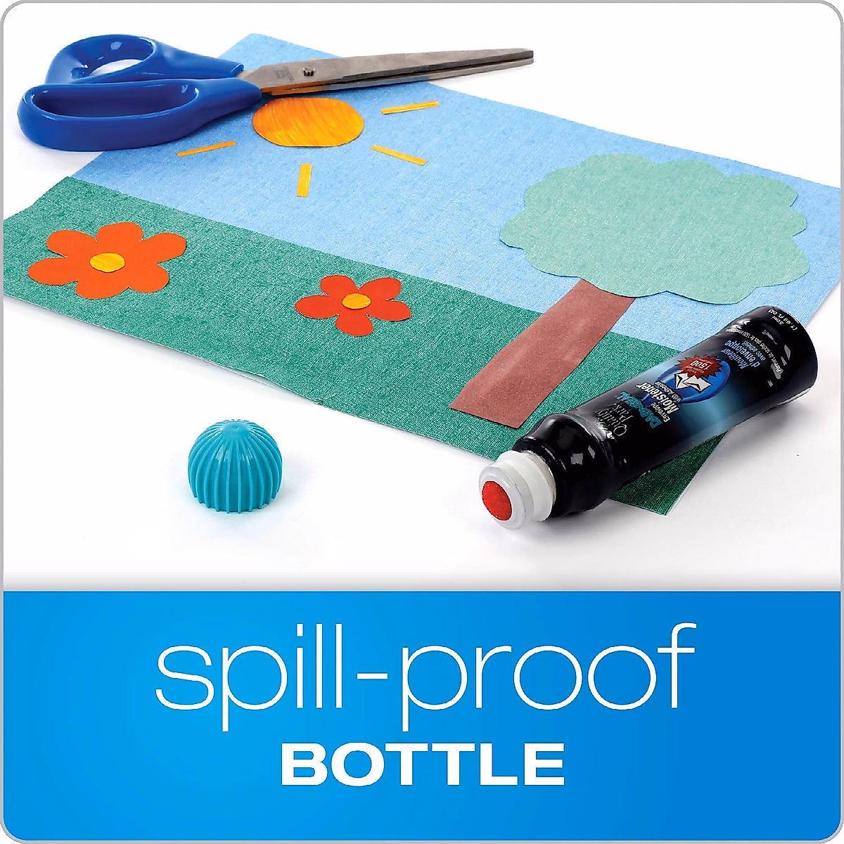 Quality Park Dab-N-Seal Envelope Moistener with Adhesive, 50ML Bottle, 4 Pack (46071)