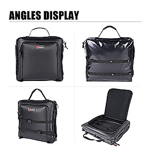 Hutexico Maverick X3 Storage Bag, 1680D UTV X3 Under Seat Bag Accessories, Underseat Gear Bag for Can-Am Maverick X3 2017-2023 Easy to Carry Waterproof Tool Bag with Mounting Strap (Black)