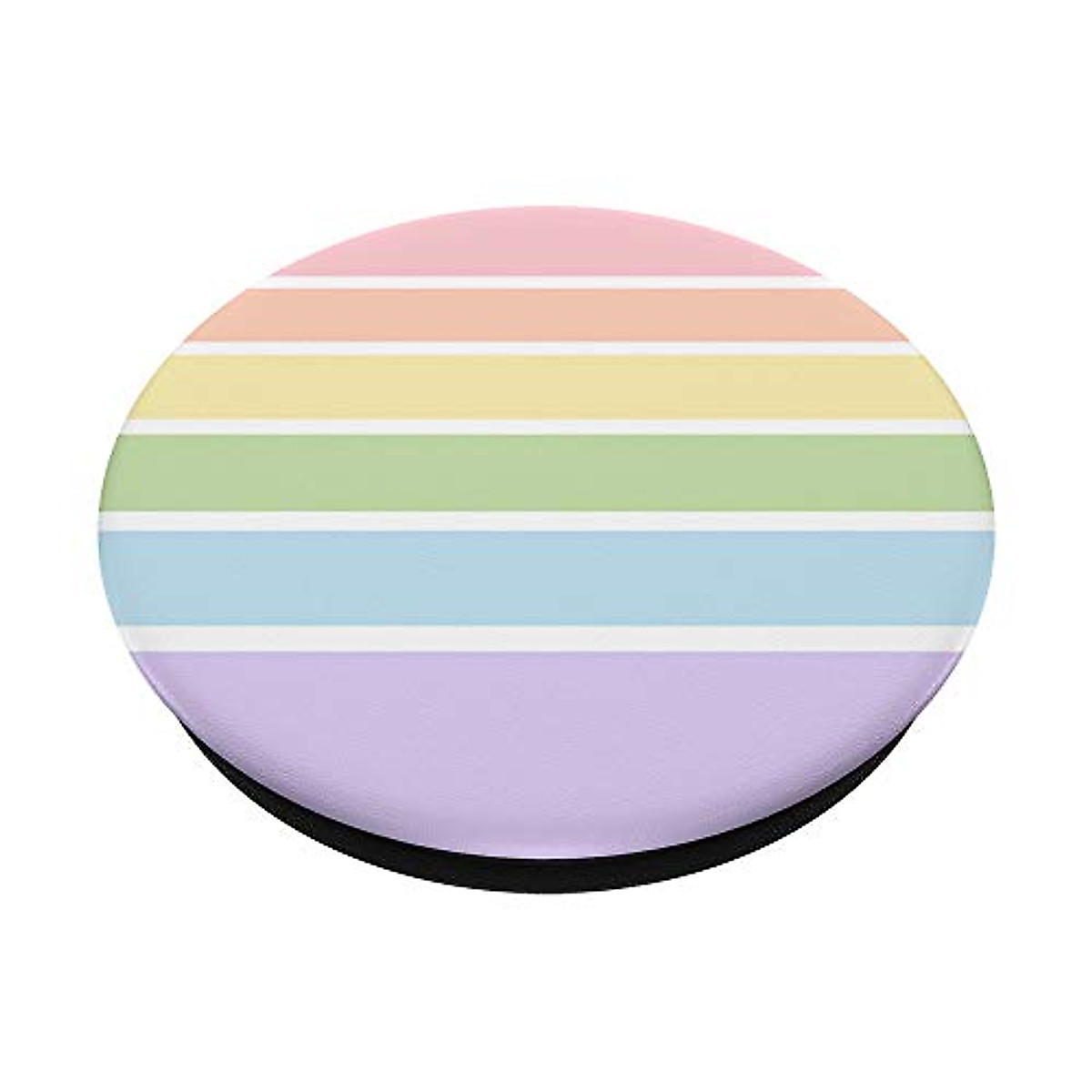 Pastel Aesthetic Rainbow Stripe Cute PopSockets PopGrip: Swappable Grip for Phones & Tablets
