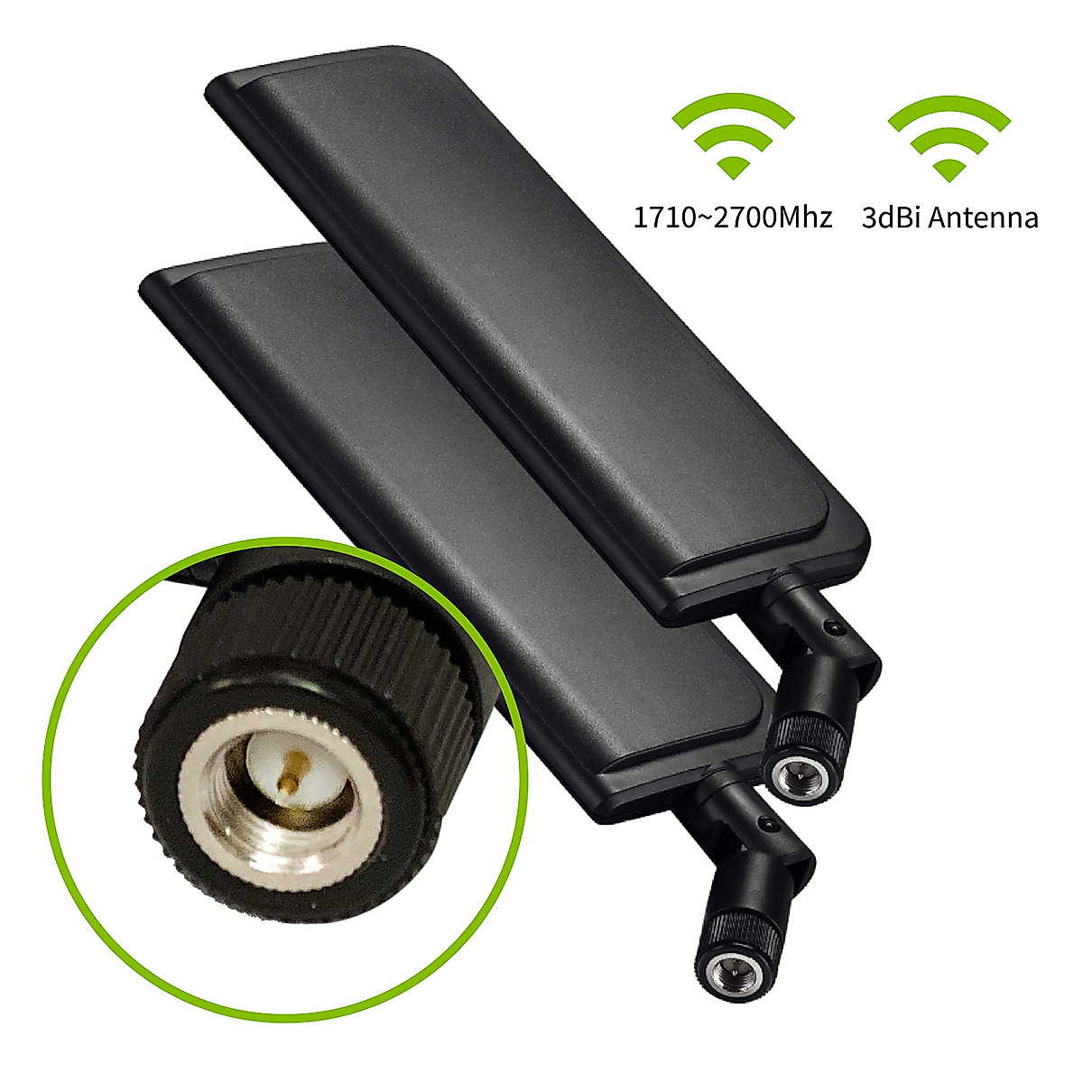 Taoglas Apex TG.30 2G/3G/4G Terminal Antenna, Hinged SMA(M) (Pack of 2)