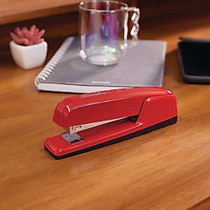 Swingline Stapler, 747 Iconic Desktop Stapler, 25 Sheet Capacity, Desk, Office, Rio Red (74736)