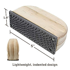 Rural365 Farrier Rasp with Wooden Handle, Mini Hoof Rasp File – Farrier Supplies for Miniature Horse, Pigs, Goats