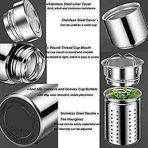 Insulated Water Bottle, 28oz Large Capacity Stainless Steel Thermos Portable Vacuum Travel Cup with Rope for Coffee Hot and Cold Drink