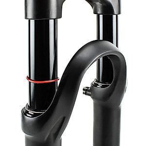 LHHL Bicycles Fork Mountain Bike Suspension Fork 20 Inch Air Bicycle Front Fork Suspension Bicycles BMX Gas Fork 60mm Travel 1 1/8” Straight Tube QR 9mm HL