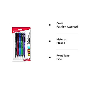 Twist-Erase EXPRESS Mechanical Pencil (0.7mm) Assorted Barrel Colors, 5-Pk