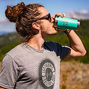 Tempercraft 20 oz Vacuum Insulated Tumbler w/Lid and Laser Engraved Customization Options - Stainless Steel, Double-Walled Travel Mug (Blue)